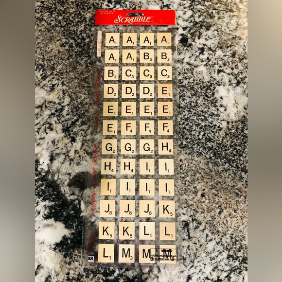Hasbro | Other | Rare Ek Hasbro Large Scrabble Letters Scrapbook ...